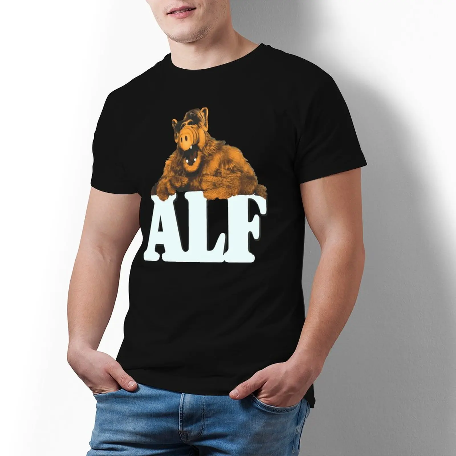 ALF-TV-Series-T-Shirt-Scream-Fun-100-Percent-Cotton-T-Shirt-Oversize ...