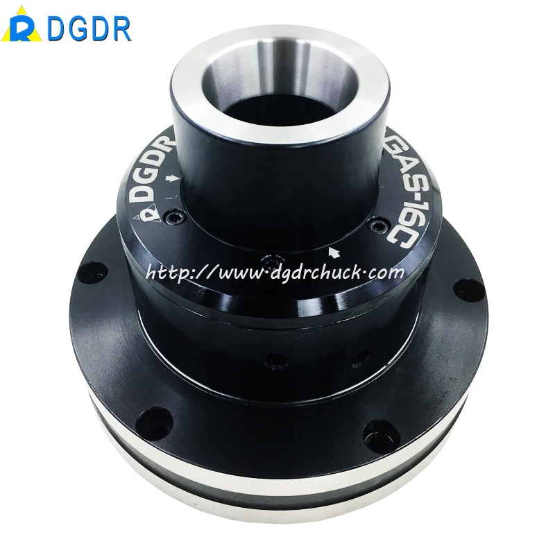 GAS 16C Pneumatic rotary cylinder collet chuck, power collet chuck ...