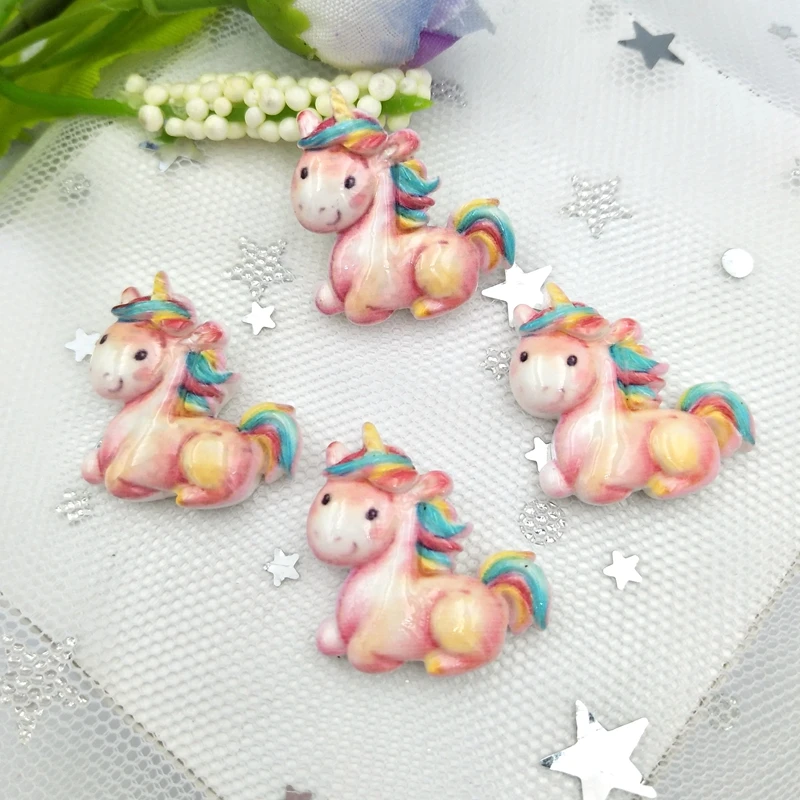 20-pcs-lot-Cute-resin-Unicorn-Flatback-Cabochon-Scrapbook-Phone-DIY ...
