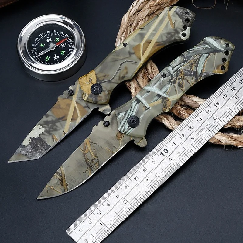 Camouflage Folding Pocket Knife | Self-defense Knife | Tactical Knife ...