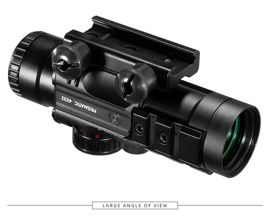 4X32 Prism Scope Illuminated Reticle Sight AR15 Optic 4X - Gun Sights ...