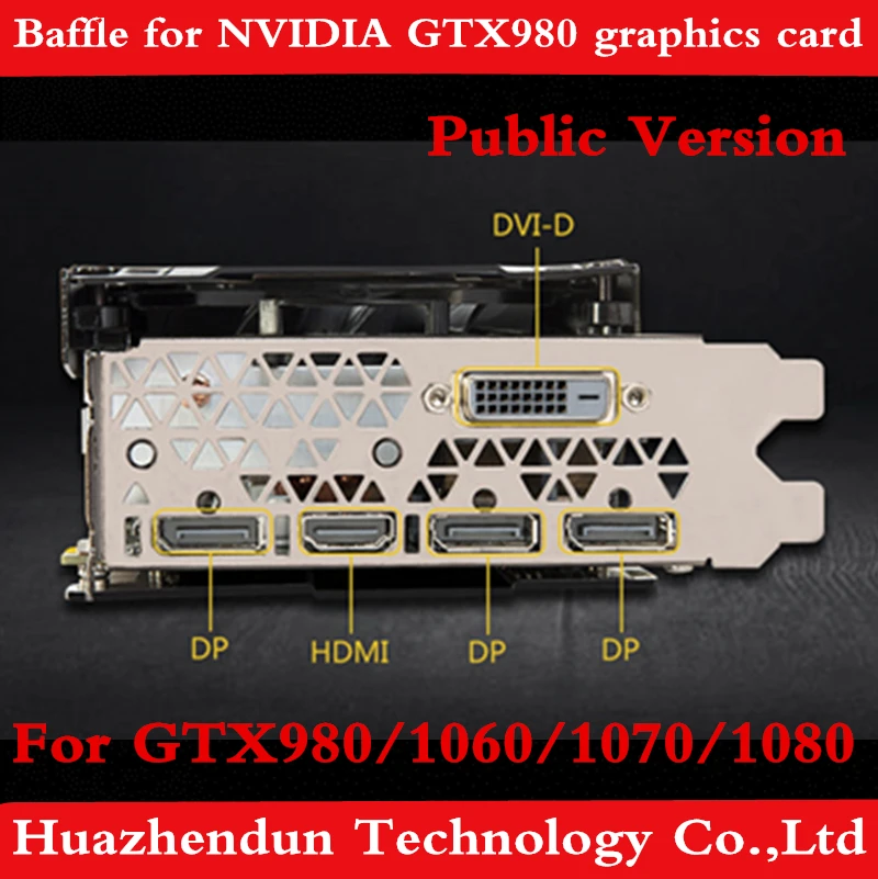 Nvidia Gtx 980 1060 1070 1080 Public Graphics Card Bracket Full Height ...