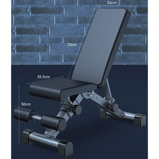 Professional Home Fitness Dumbbell Stool Weightlifting Fitness Bench Multi-functional Folding ...