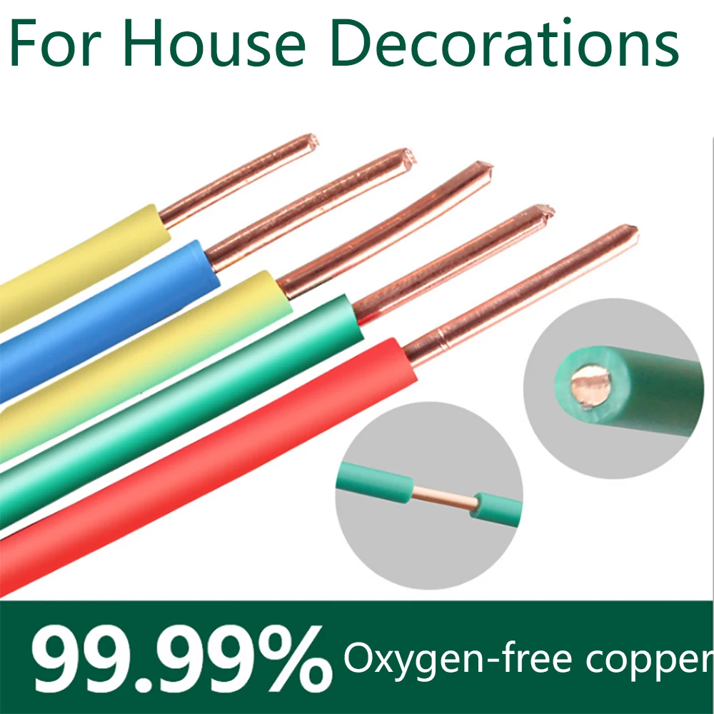 0.3/0.5/0.75/1.0/1.5/2.5/4/6/10mm Cables Standard Square Pure Copper ...