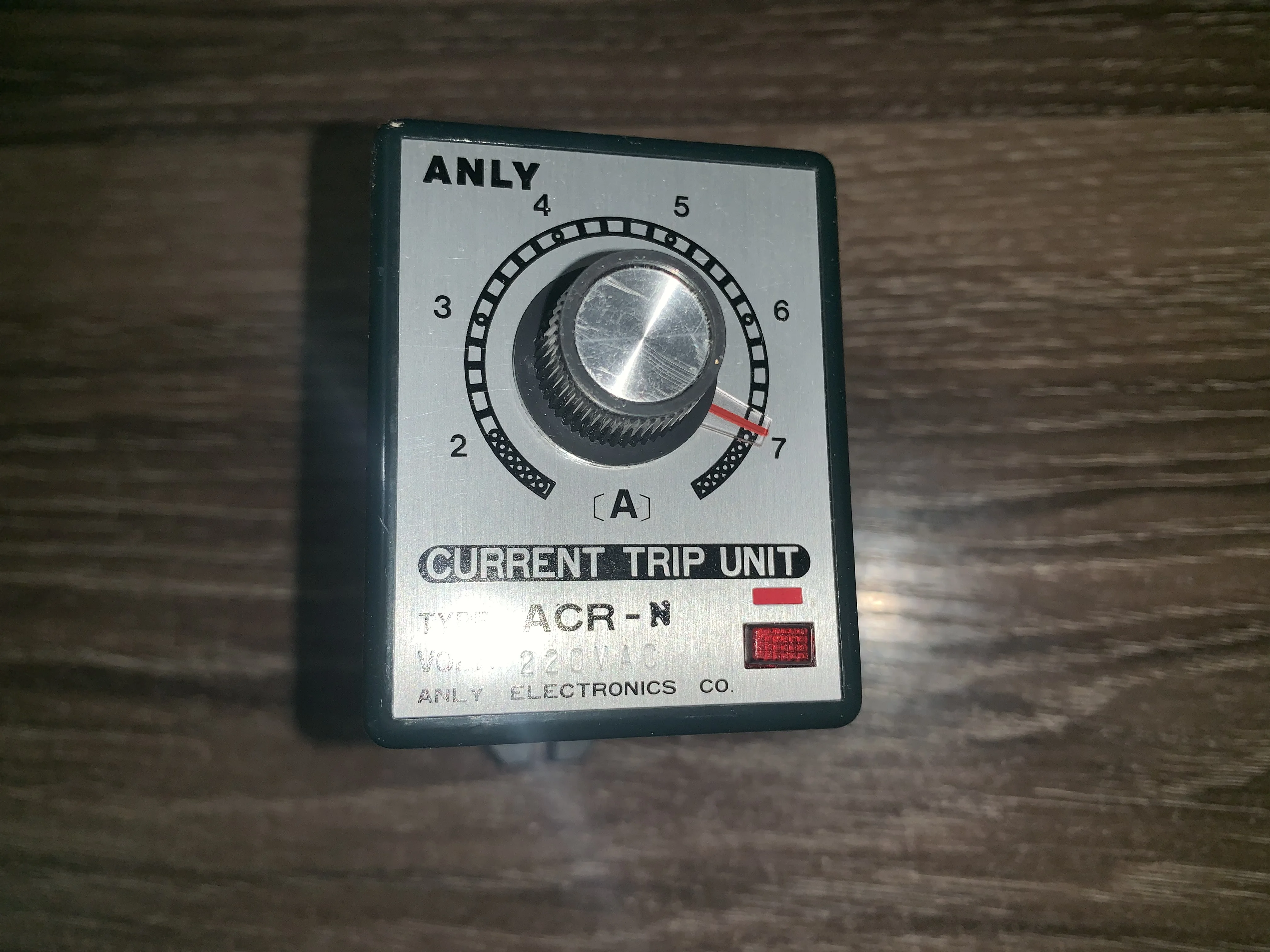 ANLY ACR-N current relay 220v AC 2-7A 1-3.5A
