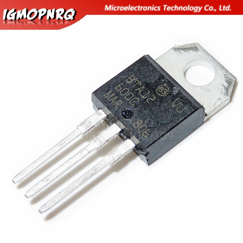 5pcs BTA12-600C BTA12-600 BTA12 Triacs 12 Amp 600 Volt TO-220 new ...