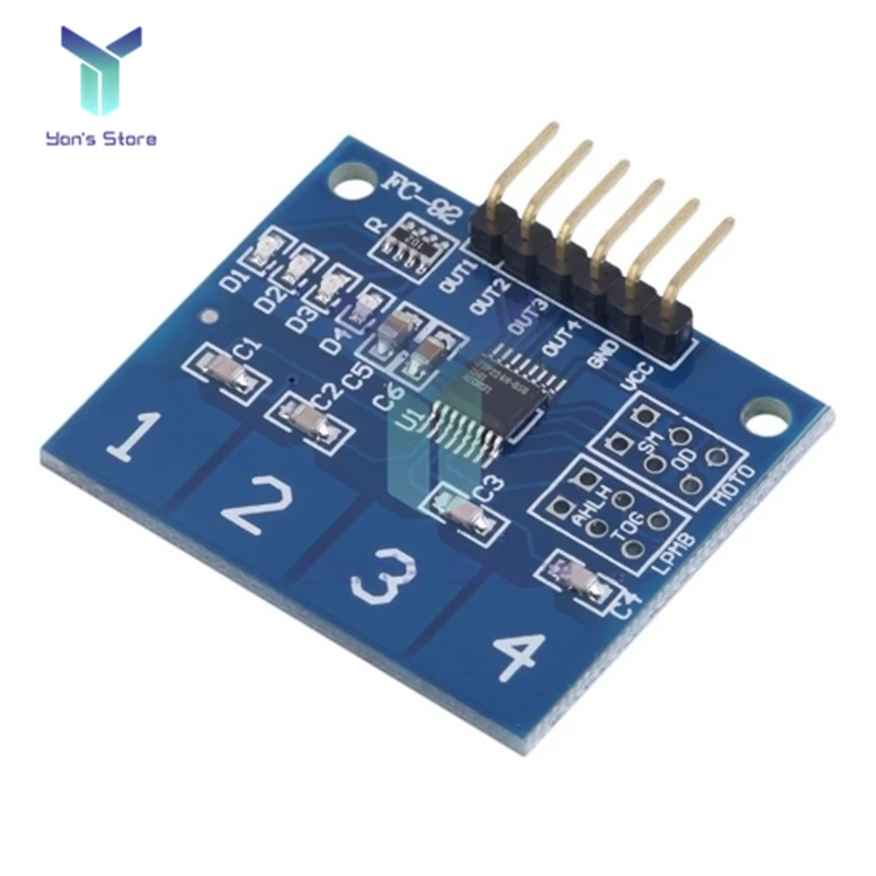 Diymore interruptor capacitivo Digital, módulo de Sensor táctil para ...