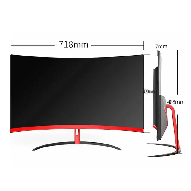 32 inch Curved Wide Screen LCD Gaming Monitor - DigiTSoftex
