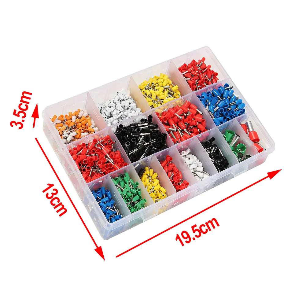 Crimp Plier Set, 2120pcs Wire Copper Crimp Connector Insulated Pin End ...