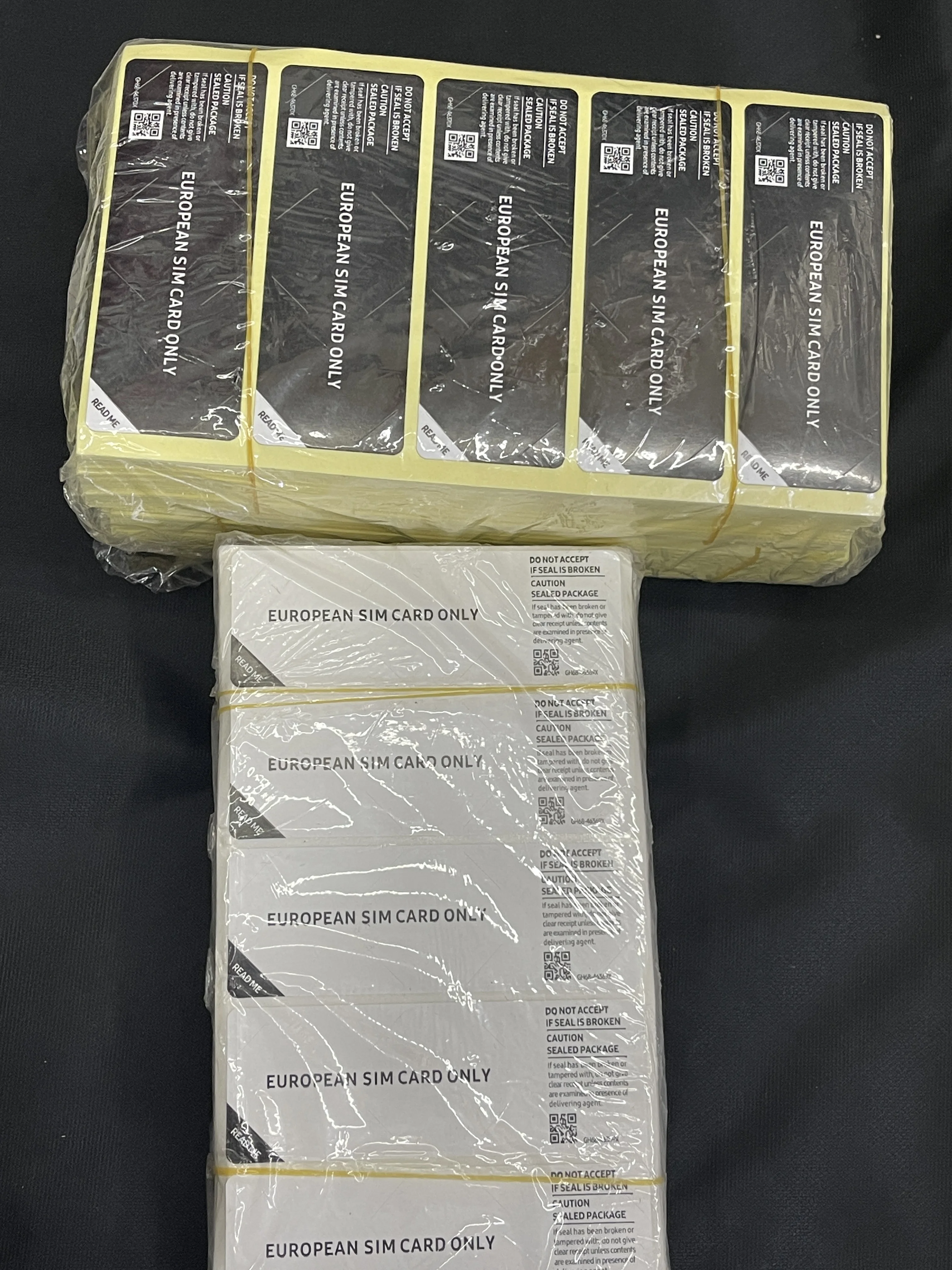 100pcs/lot EUROPEAN SIM CARD ONLY Label Sticker for S21 S20 S10 note20 ...