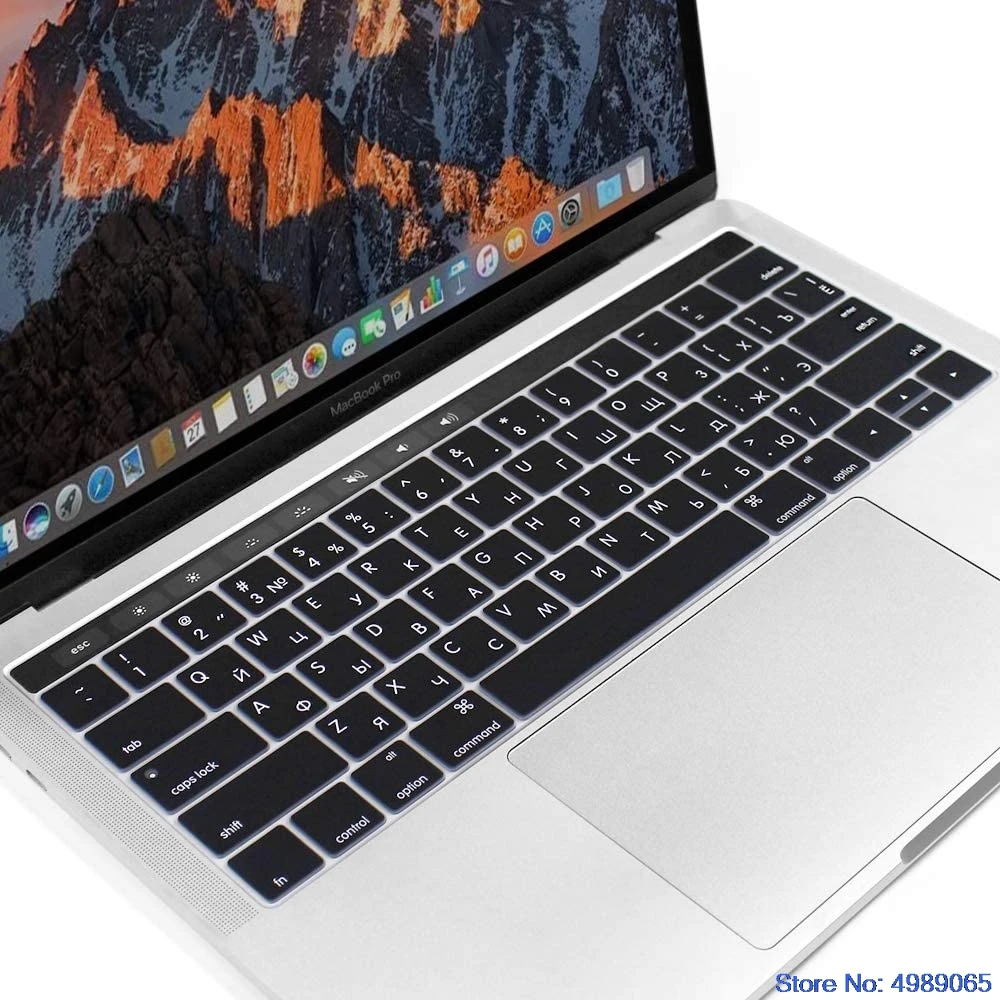 US-Russian-Russia-Language-Keyboard-Cover-Skin-for-MacBook-Pro-Touch ...