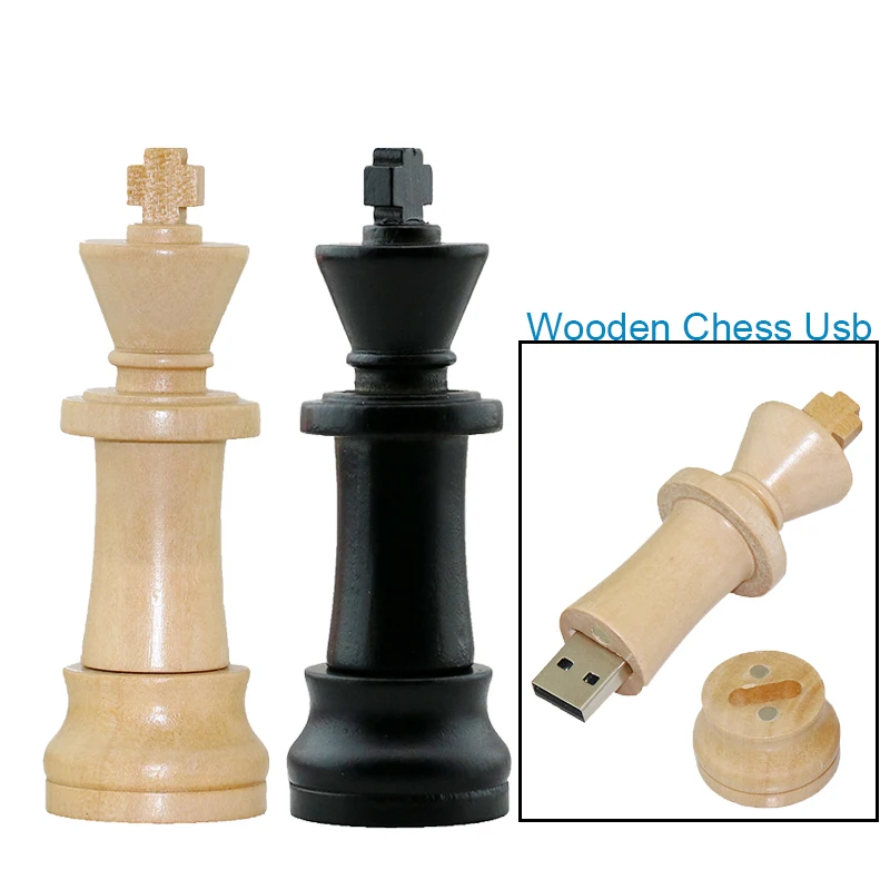 Wooden International Chess Usb Flash Drives Memory Stick Maple Pen ...