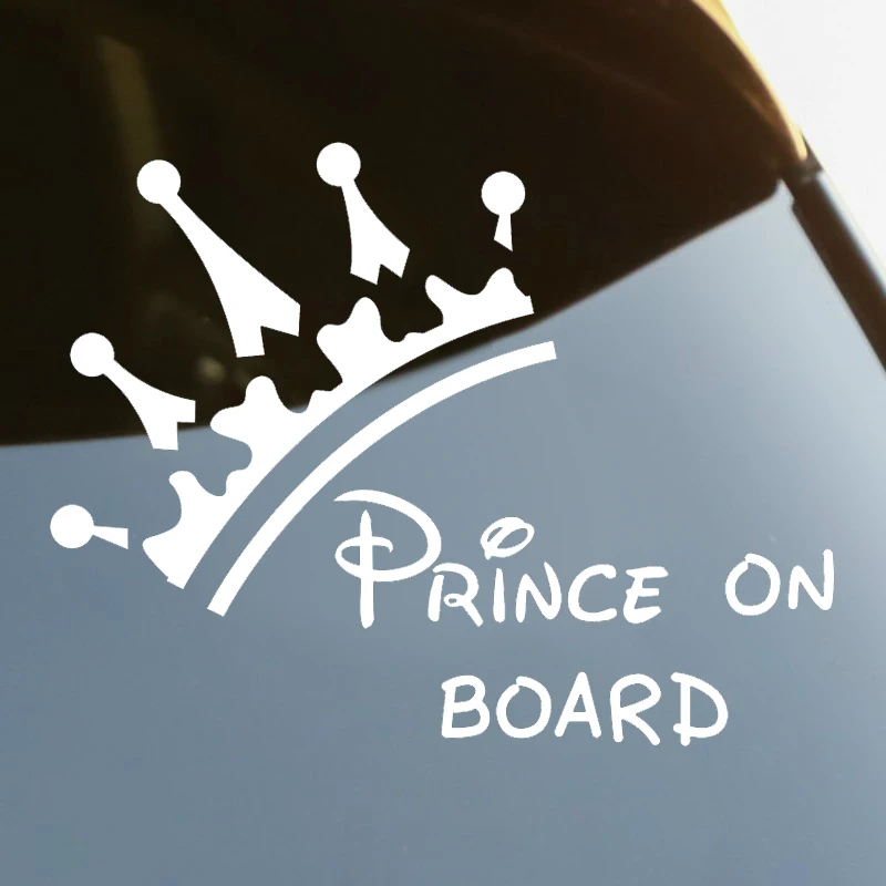 Prince-On-Board-Boy-Baby-In-Car-Lovely-Creative-Decals-Funny-Vinyl ...