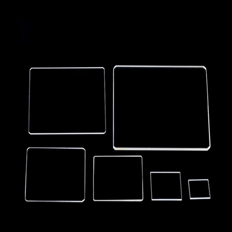 Quartz Glass Slide Glass Slide Super Thin 0.1Mm0.2 Square Piece ...
