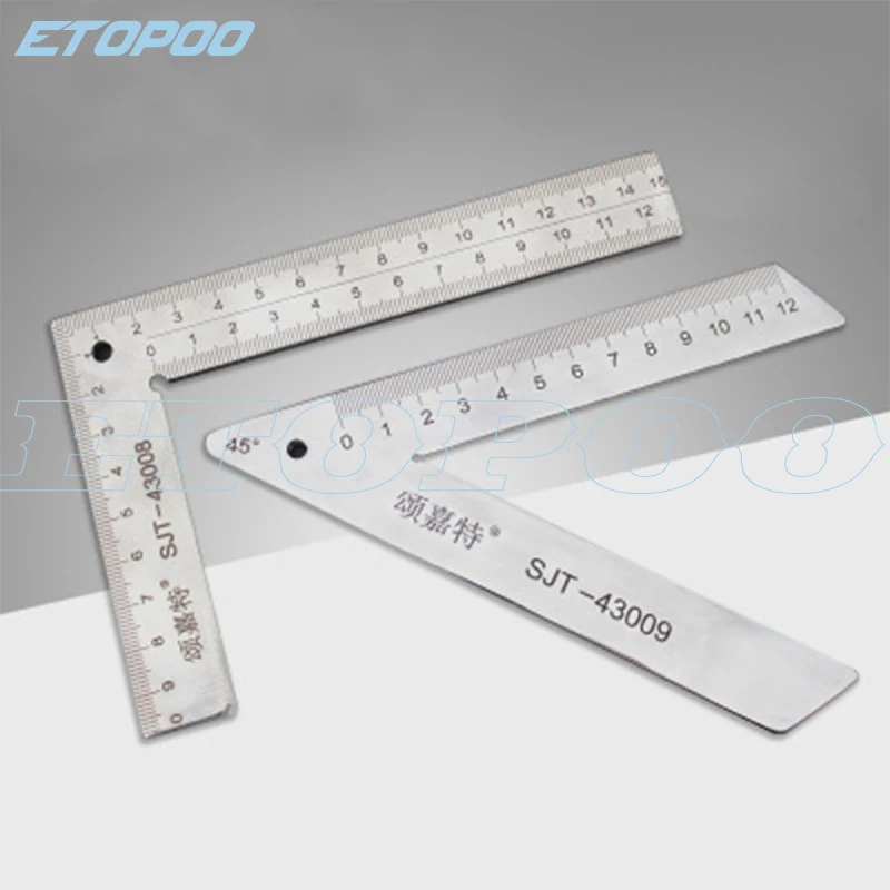 Stainless Steel Door And Window Angle Ruler 45 Degree 90 Degree Square ...