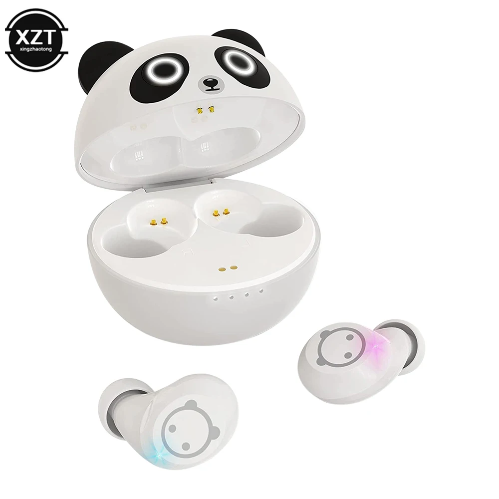 TWS Cute Panda Wireless Earphone stereo mini Cartoon Bluetooth 5.0 ...