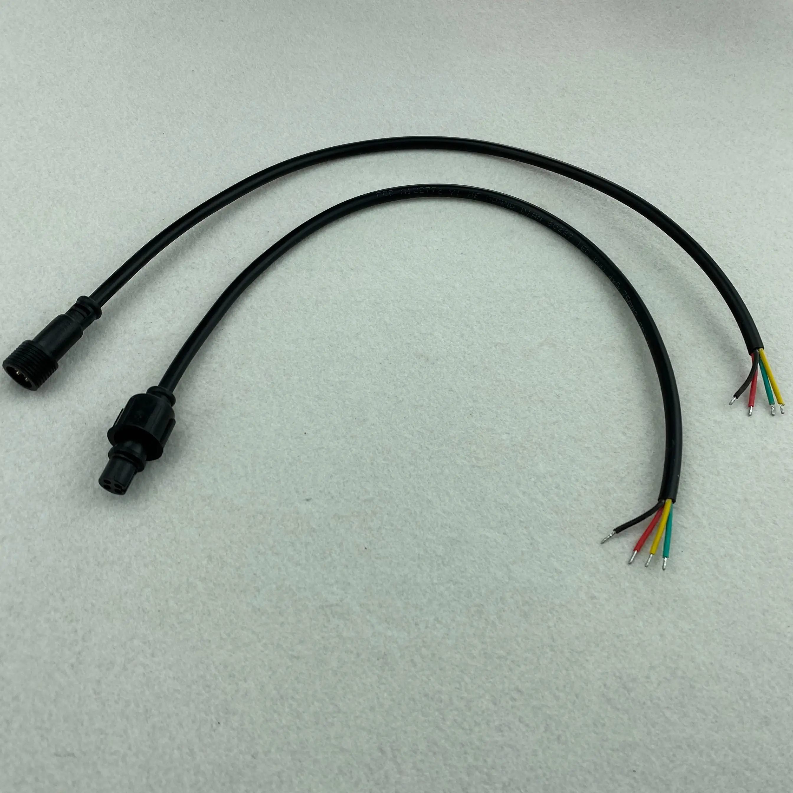 xConnect 4 Core BLACK Waterproof pigtail,50cm long each;male and female ...