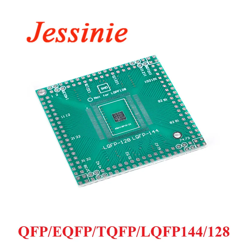 2pcs-QFP-EQFP-TQFP-LQFP144-LQFP128-SMD-Turn-DIP-IC-Adapter-Converter ...