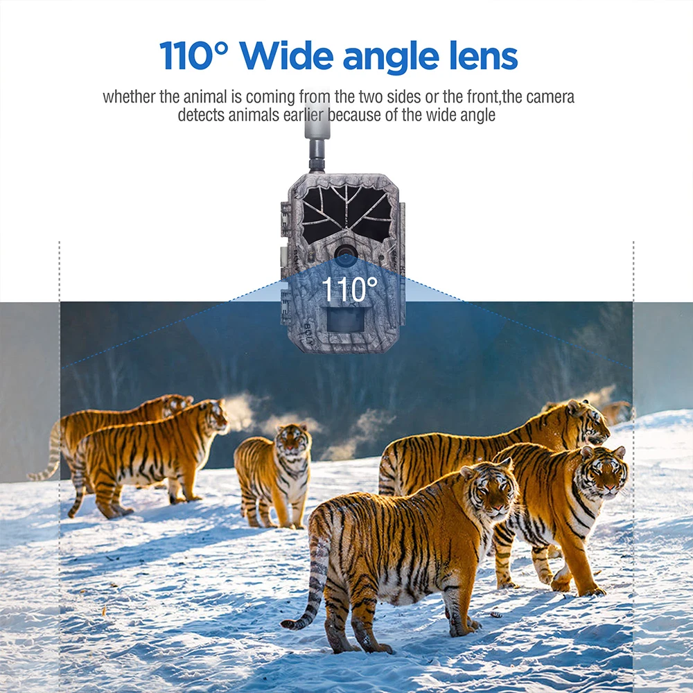 Boly BG636 GPS 4G Lte Wireless Hunting Camera 110 Degree Lens Black IR ...