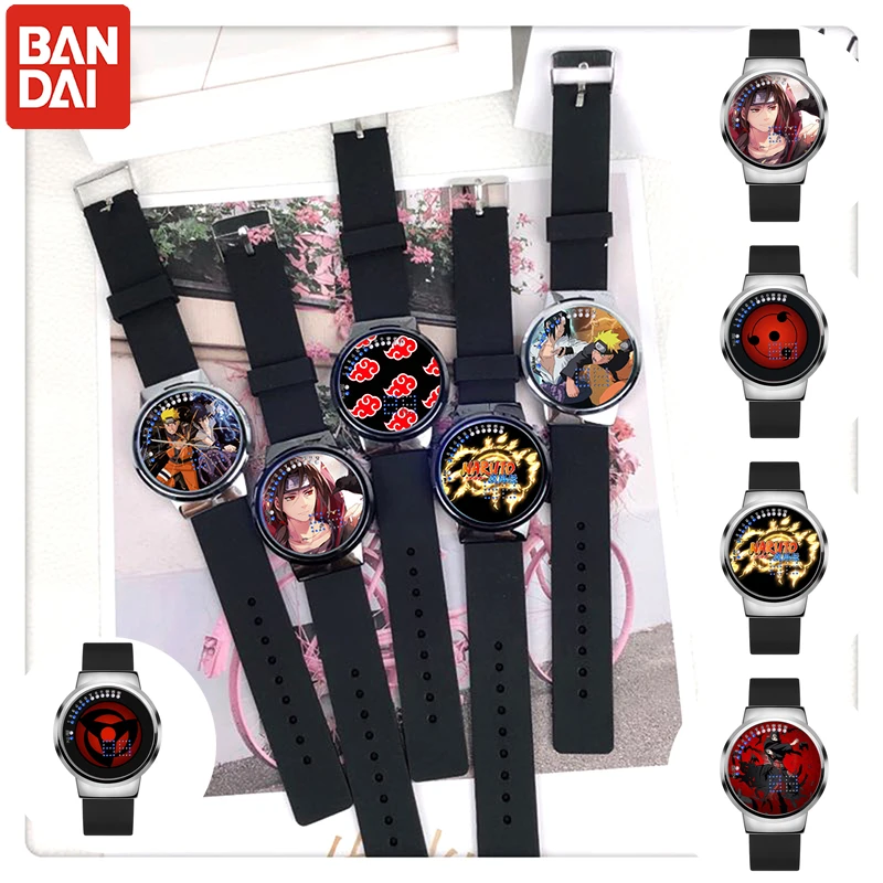 Bandai Naruto Wrist Watch Uchiha Sasuke Itachi Trend Fashion Creative ...