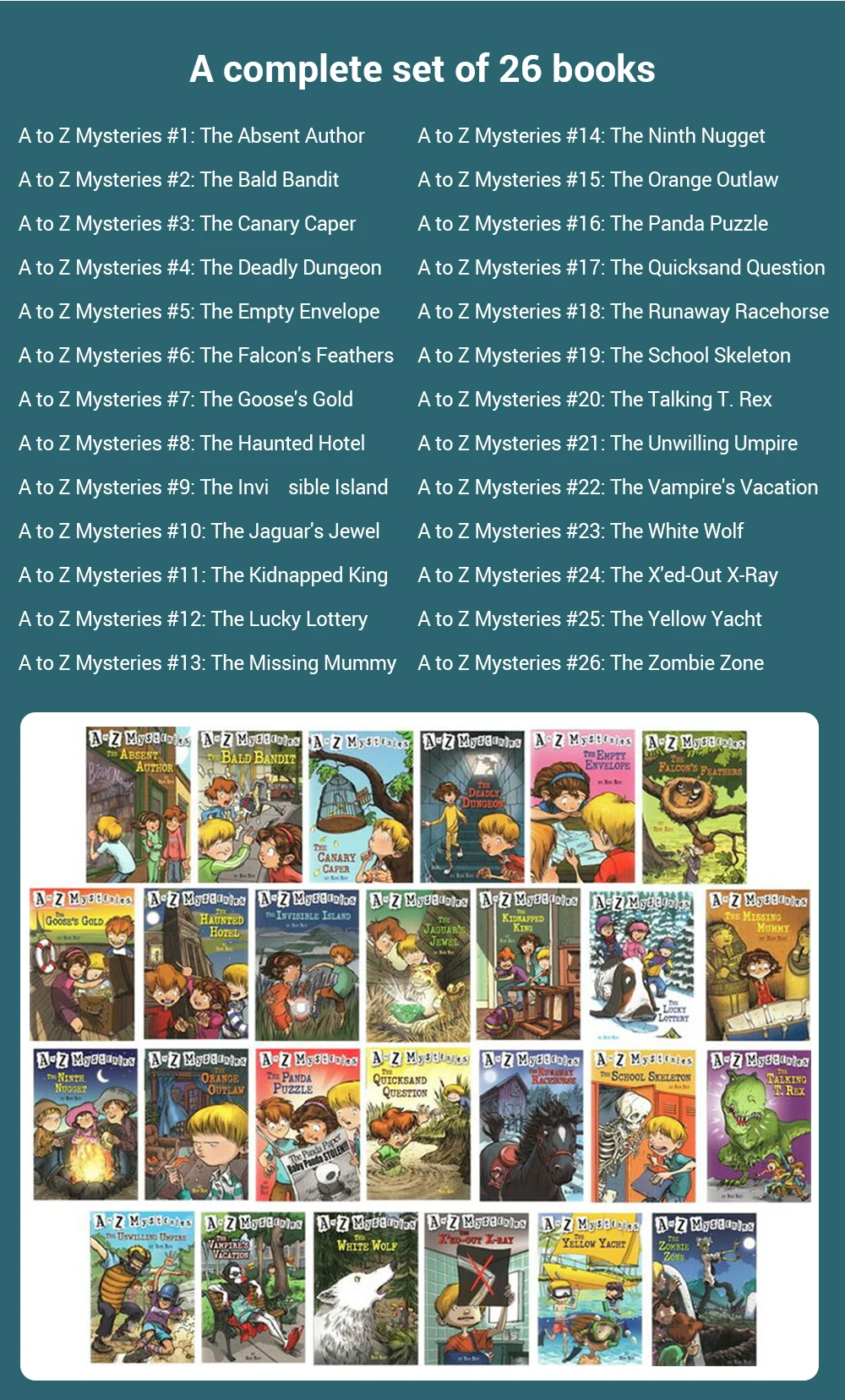 A To Z Mysteries Book List