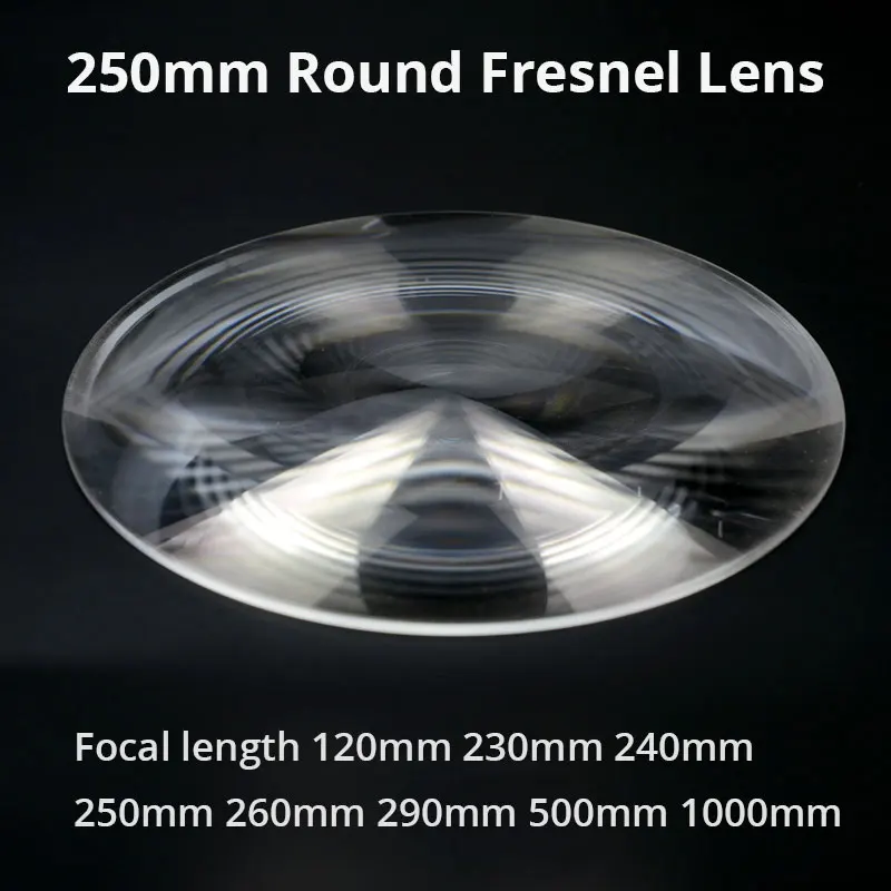 250mm-Diameter-Optical-Round-PMMA-Solar-Plastic-Fresnel-Condenser-Lens ...