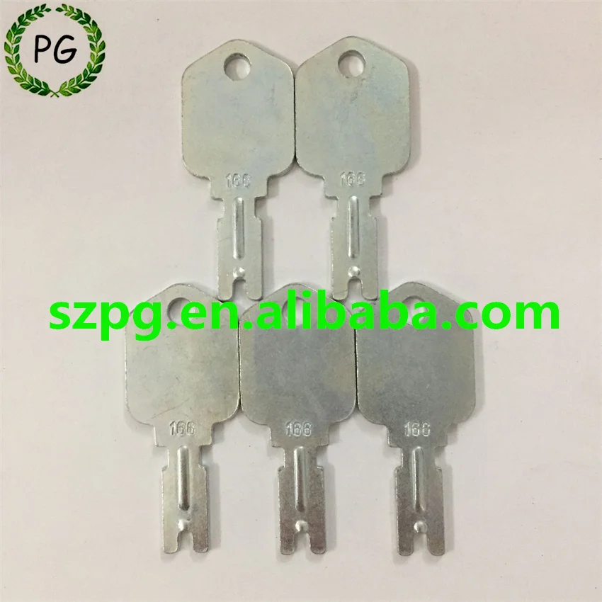 5PCS-166-Forklift-key-for-Pollak-Clark-Yale-Hyster-For-Komatsu-Mustang ...