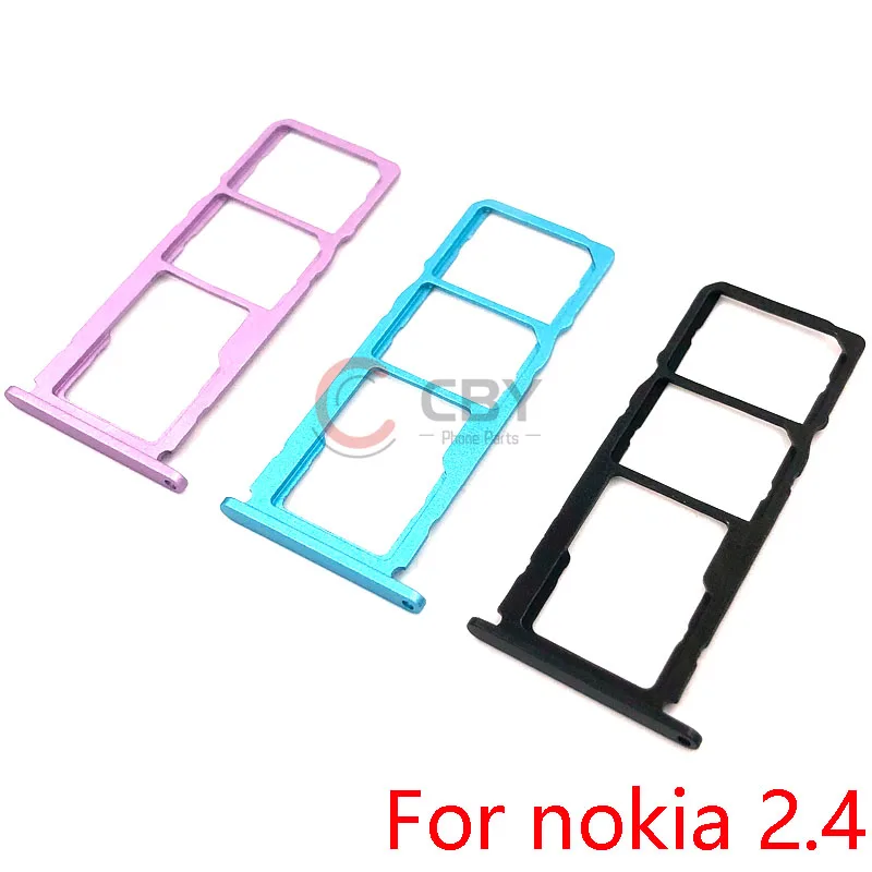 For Nokia 2.3 2.4 Sim Card Tray Holder Socket SD Slot Repalcement Part