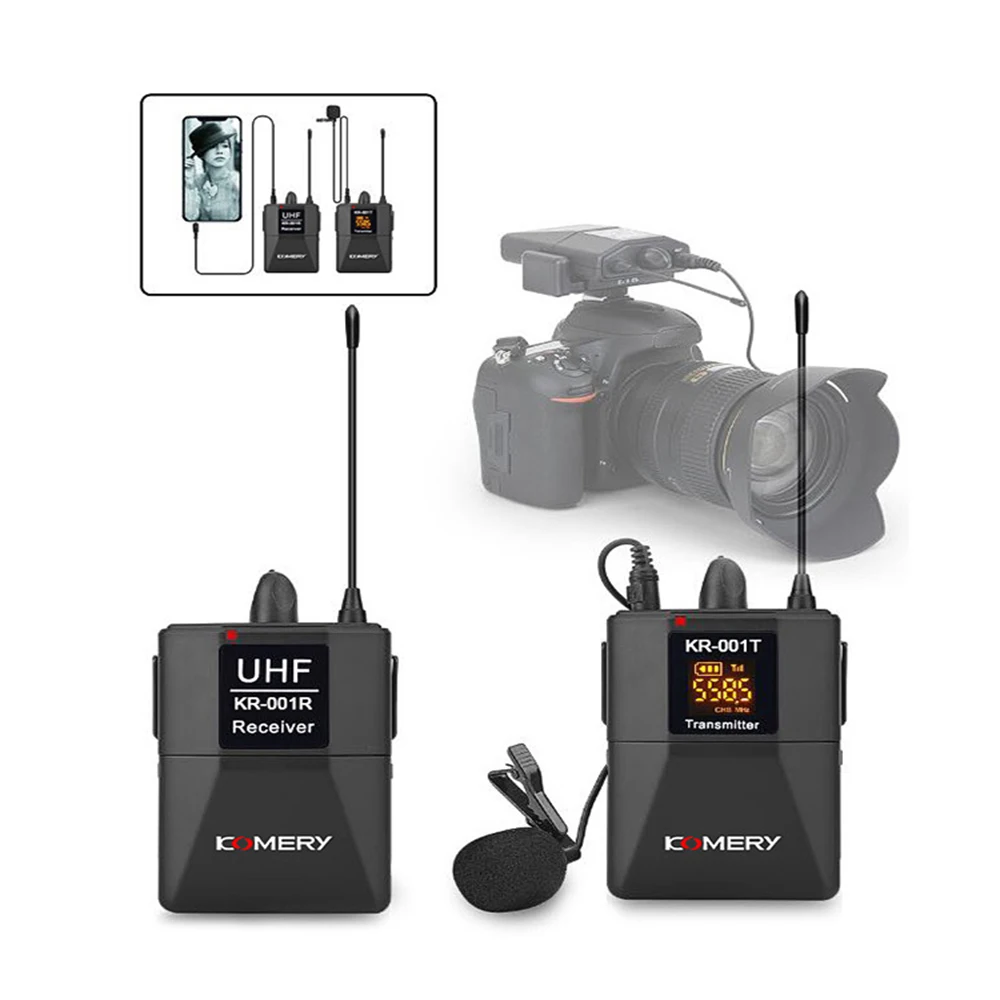 Camera Microphone Wireless | Wireless Phone Microphone - Uhf Camera ...