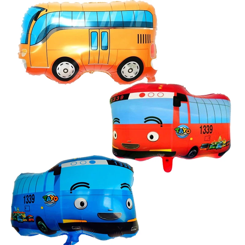 Cartoon-Tayo-Bus-Plane-Car-Ship-Fire-Truck-Big-Cars-Train-Foil-Balloon ...