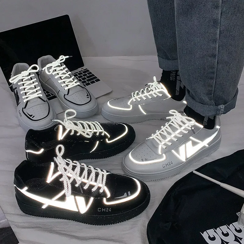 New-Men-Shoes-Sneakers-Men-s-Fashion-Radiation-Reflective-Casual-Shoes ...