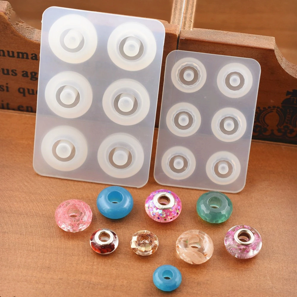 SNASAN Silicone Mold For 12mm 16mm Beads With Big Hole Jewelry Making ...