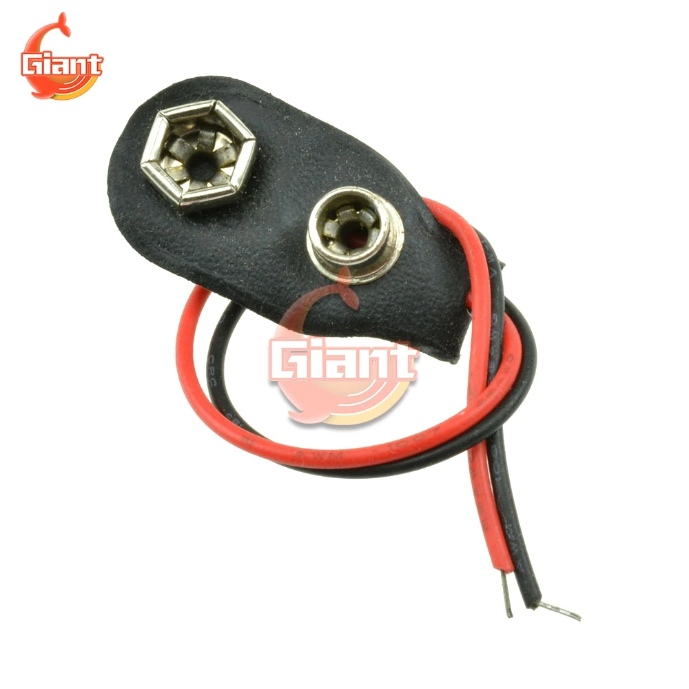 9V Battery Snap on Connector 9V Battery Clip-on Connector With Wire ...
