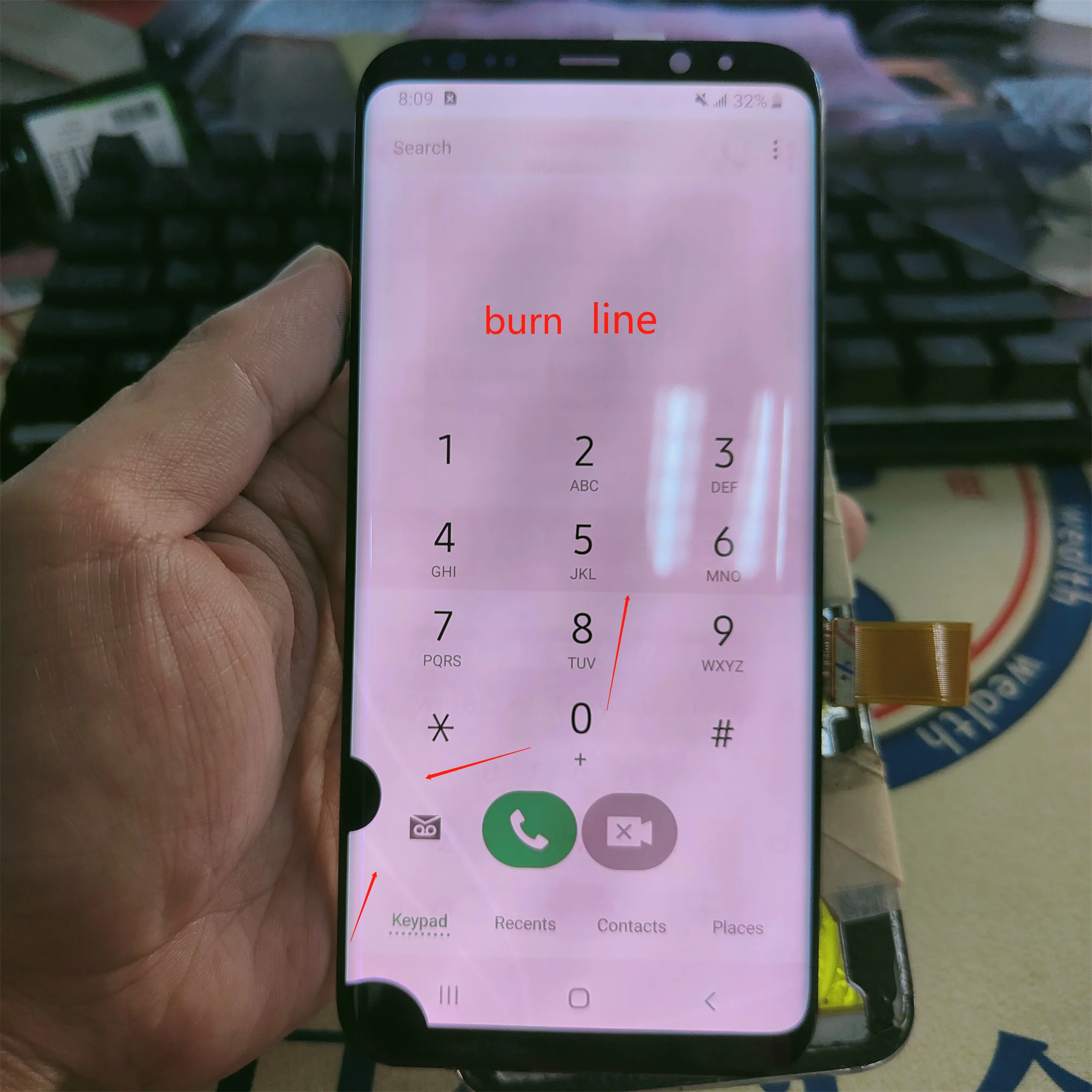 Big-point-line-burn-AMOLED-Screen-For-Samsung-Galaxy-S8-G950-Touch ...