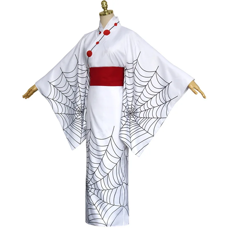 Anime Demon Slayer Kimetsu No Yaiba Spider Oni Ayaki Rui Kimono Cosplay ...