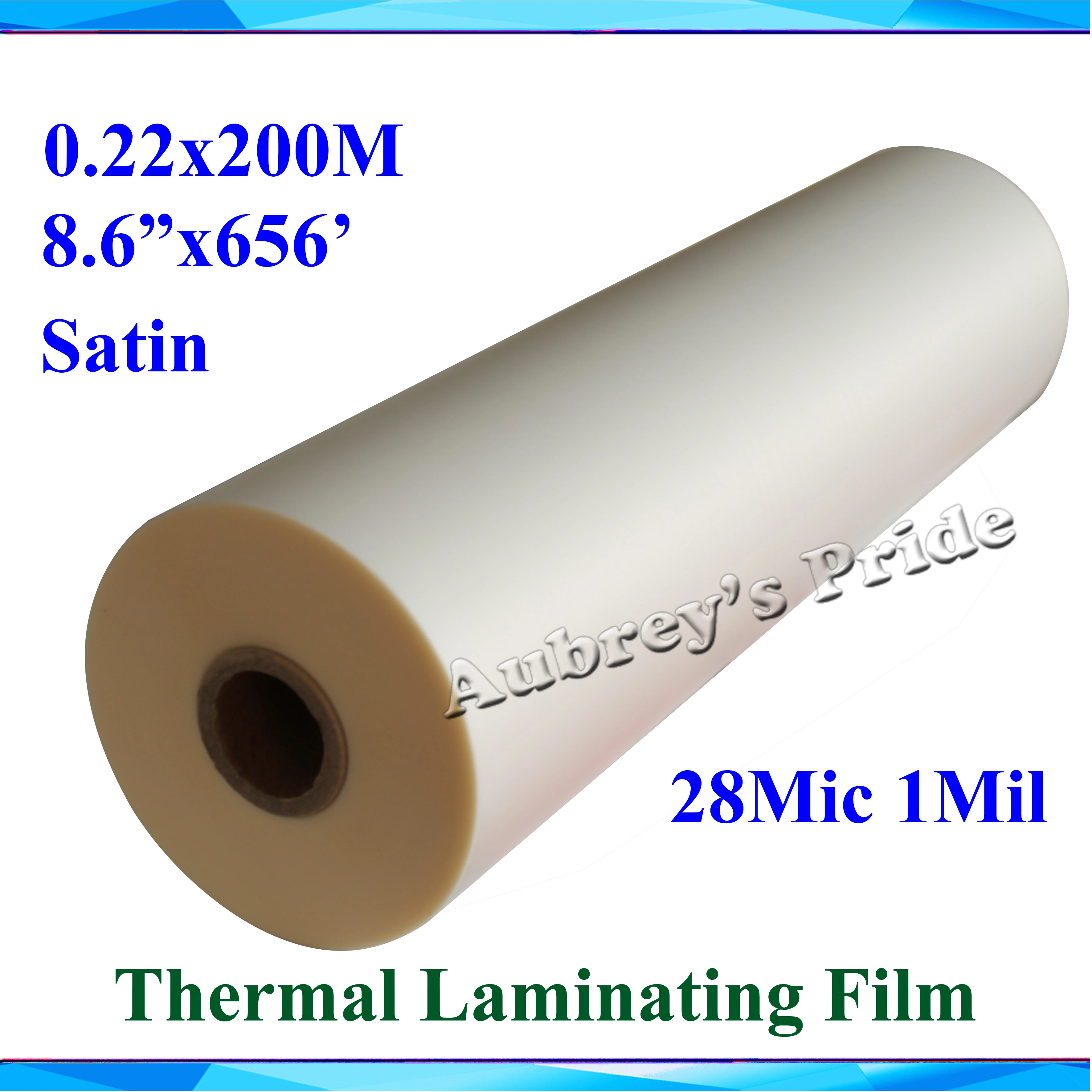 1 Pc Satin Matt 220mmx200m 28mic 1" Core Hot Laminating Films Bopp For ...