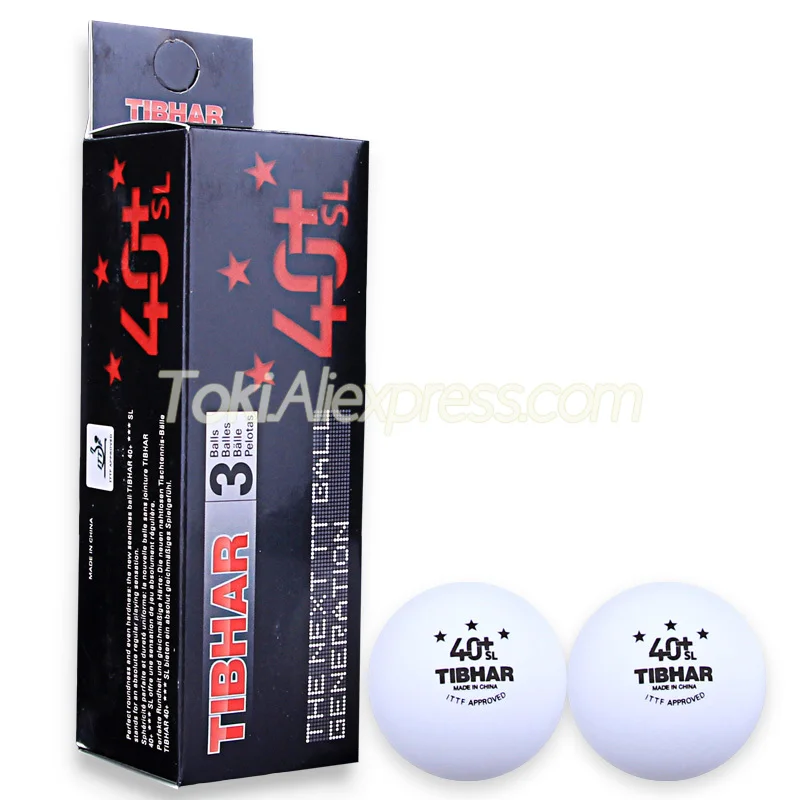 Tibhar 3 estrelas sem emenda bola de tênis de mesa plástico 3 estrelas poli original tibhar ping ...
