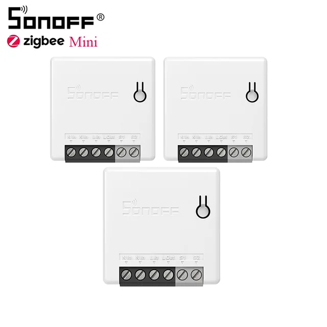 1/10Pcs SONOFF Zigbee Mini DIY Smart Switch Two Way Timing SwitchSmart Home Automation Modules ...