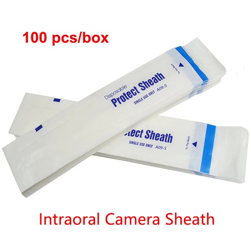 100pcs/box Dental Intraoral Camera Sheath Disposable Protective Cover ...