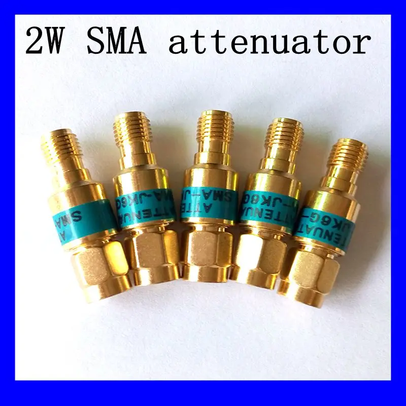 무료 배송 DHL 300pcs 2W SMA-JK 동축 RF 감쇠기, DC 6.0GHz ,50ohm,1db,2db,3db,5db,6db,10db,15db,20db,30dB