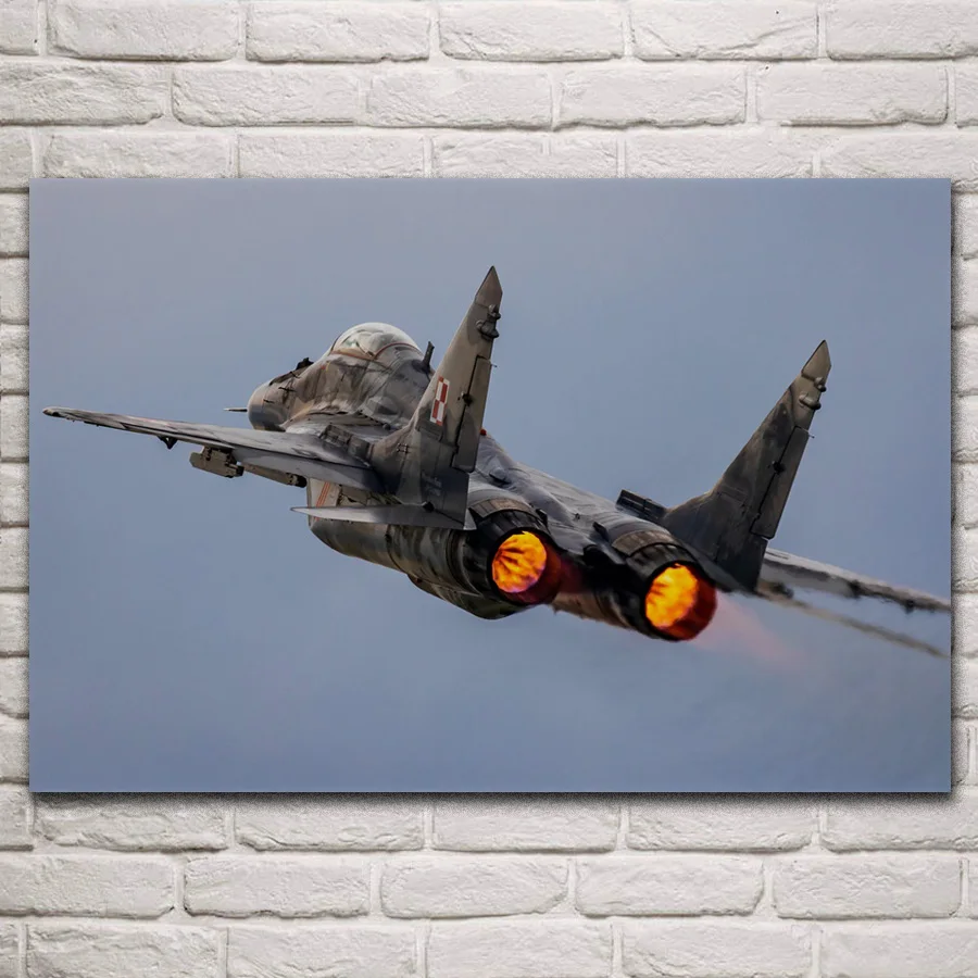 Mikoyan-mig-29-close-up-fulcrum-fighter-combat-aircraft-artwork-posters ...