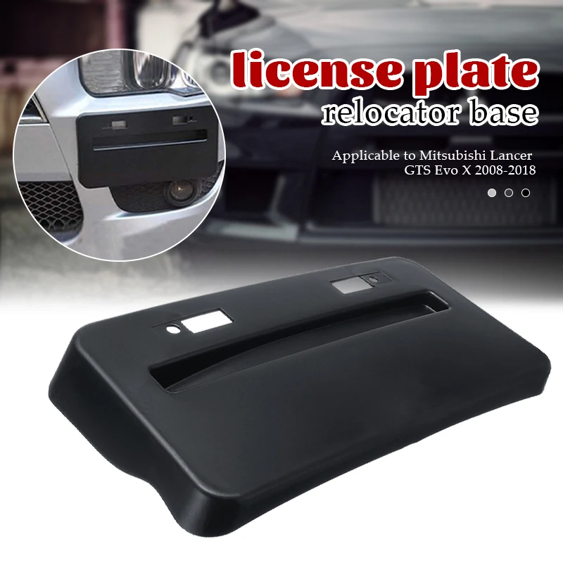Front Bumper License Plate Base Frame Relocator Base License Plate ...