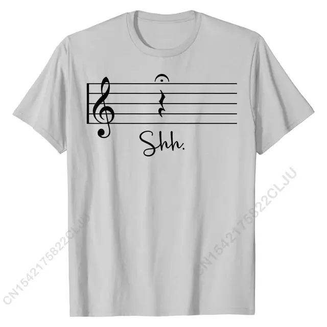 Music Notes "Shh" T-Shirt - Artistic Pod