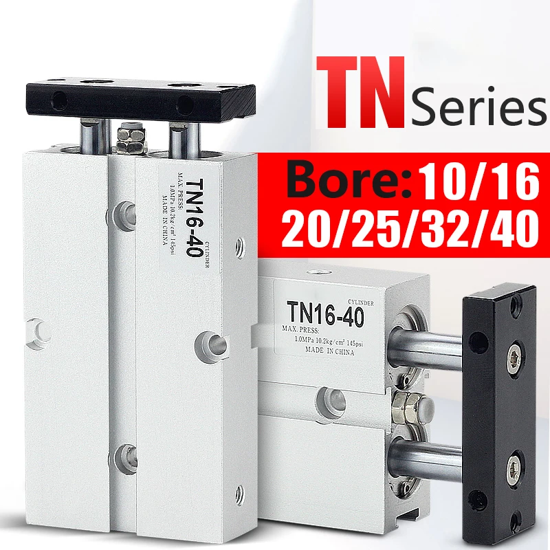 Pneumatic Parts | Tn Bore 16mm - Double Rod Type Pneumatic Air Bore ...