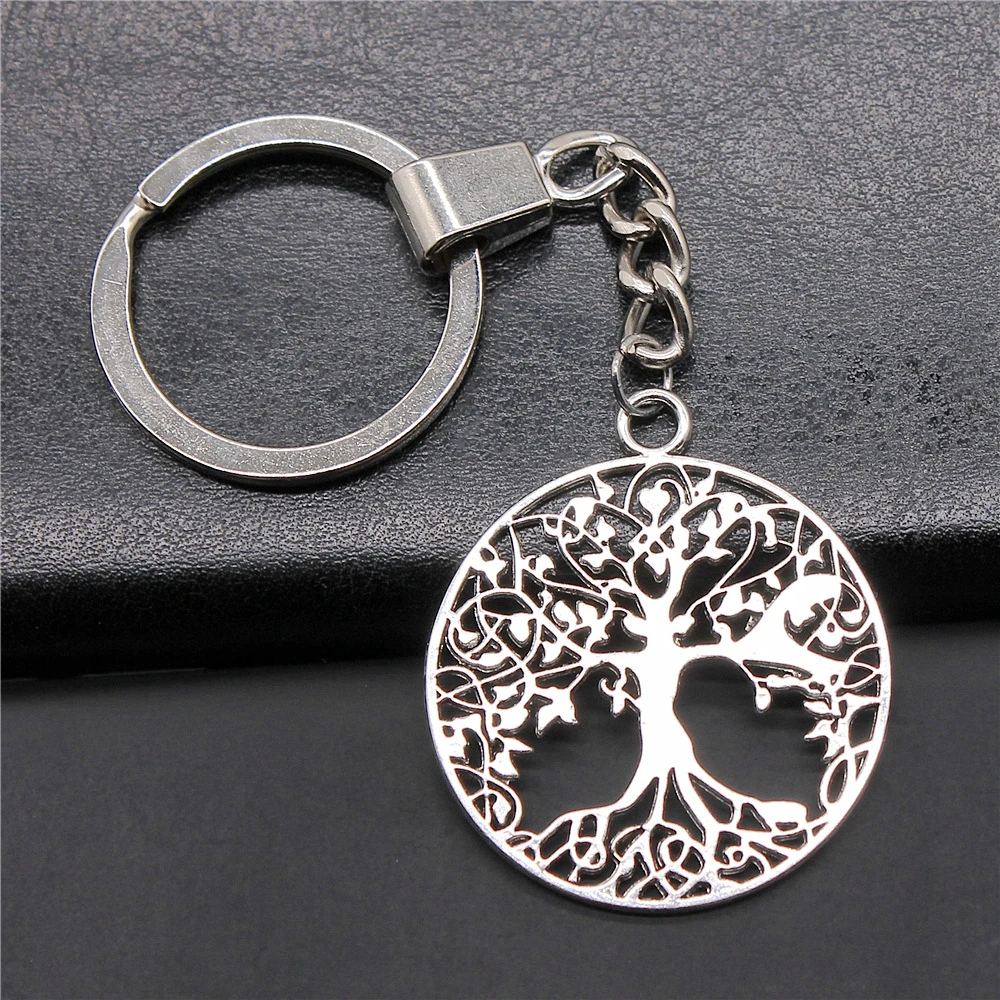 Fashion Antique Silver Color 40x35mm Tree Of Life Charms Pendants Key ...