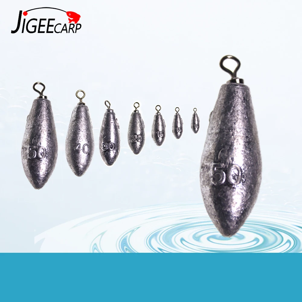 Jigeecarp-2pcs-Drop-Water-Sinkers-Quick-Sinking-Swivels-Fishing-Leader ...
