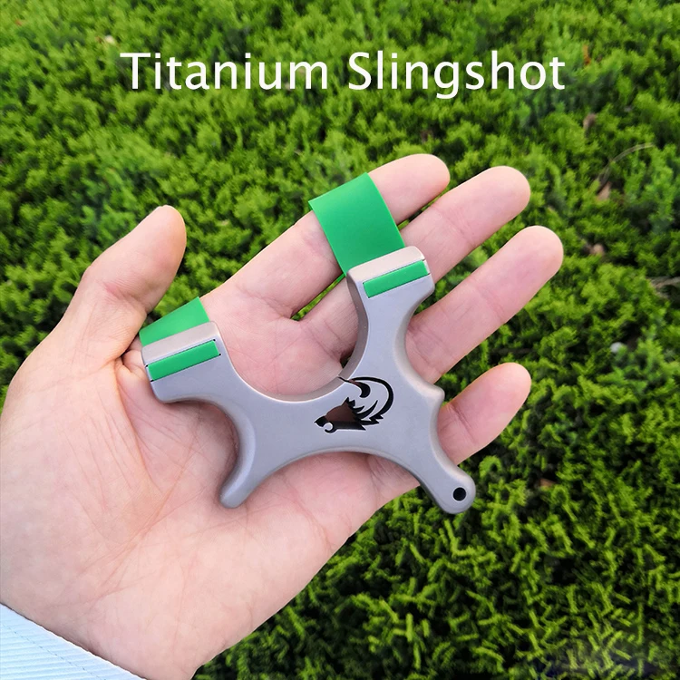 Tc21 Titanium Alloy Slingshot Crooked Put Sub card Seam Clip Flat Bow ...