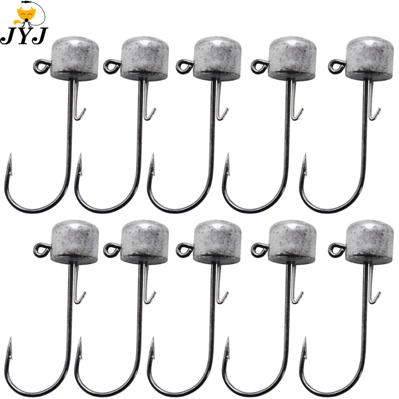 New 10pcs/lot 1.5g-6g NED hooks Cylindrical shape hook Jig Lure hard ...