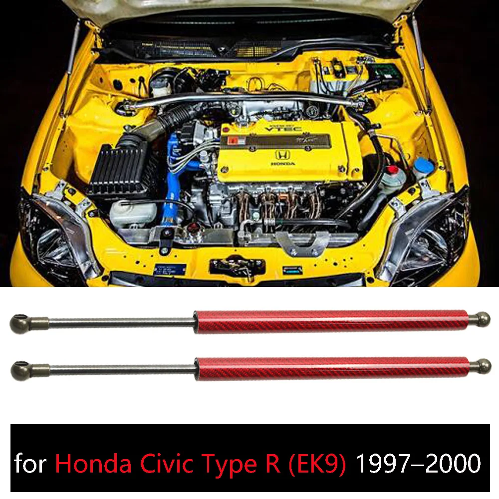for-Honda-Civic-Type-R-EK9-1997-2000-Front-Hood-Bonnet-Dampers-Modify ...
