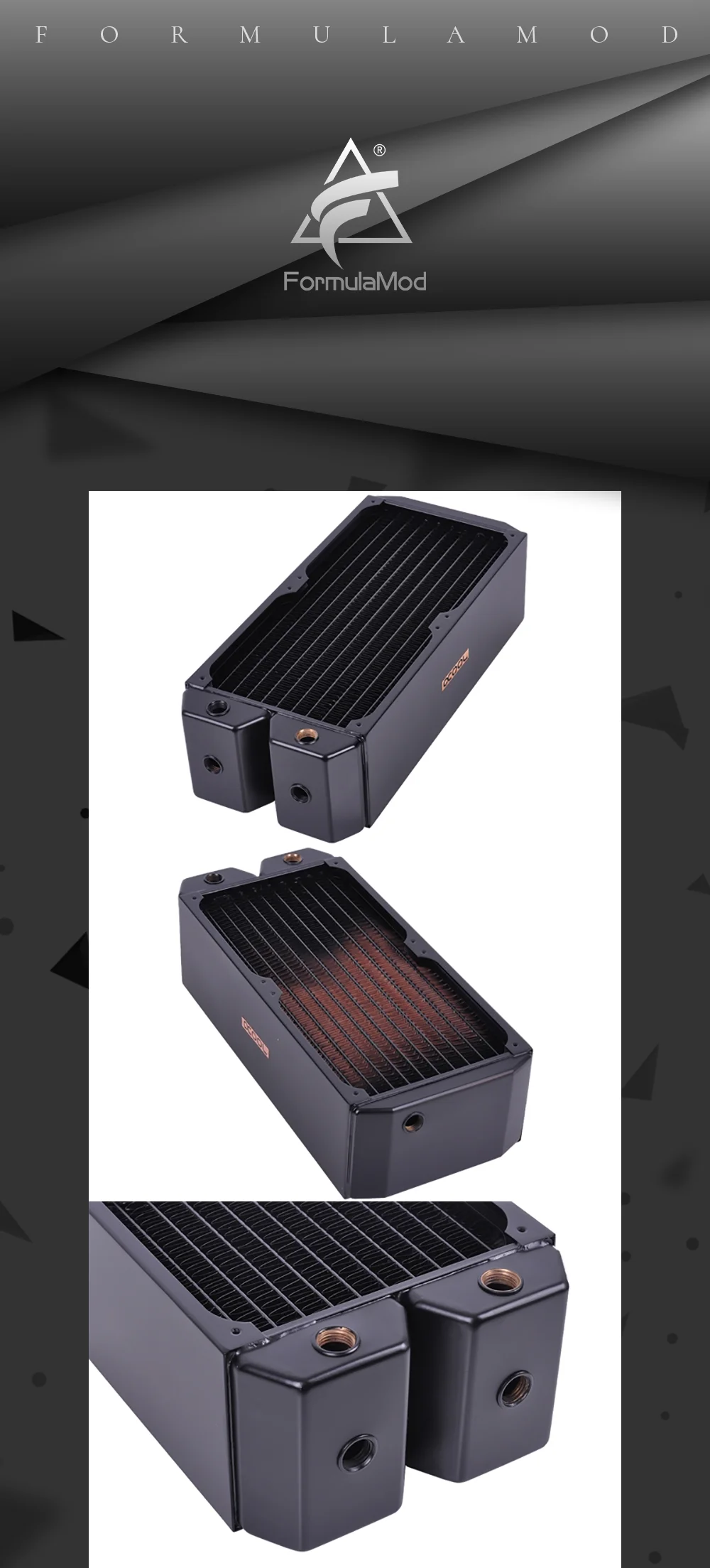 Cold row full copper radiator Alphacool NexXxoS Monsta Full Copper ...